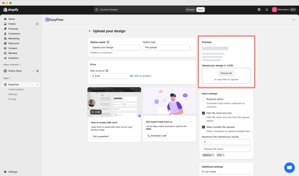 How to Add the File Upload Option in EasyFlow? - EasyFlow